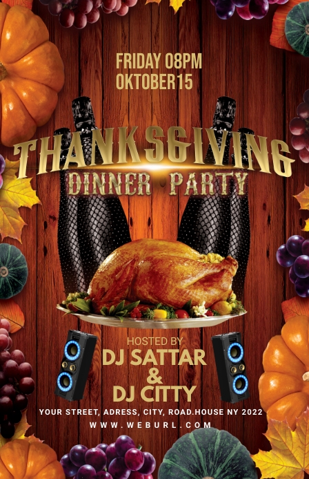 Thanks Giving Flyer Template | PosterMyWall