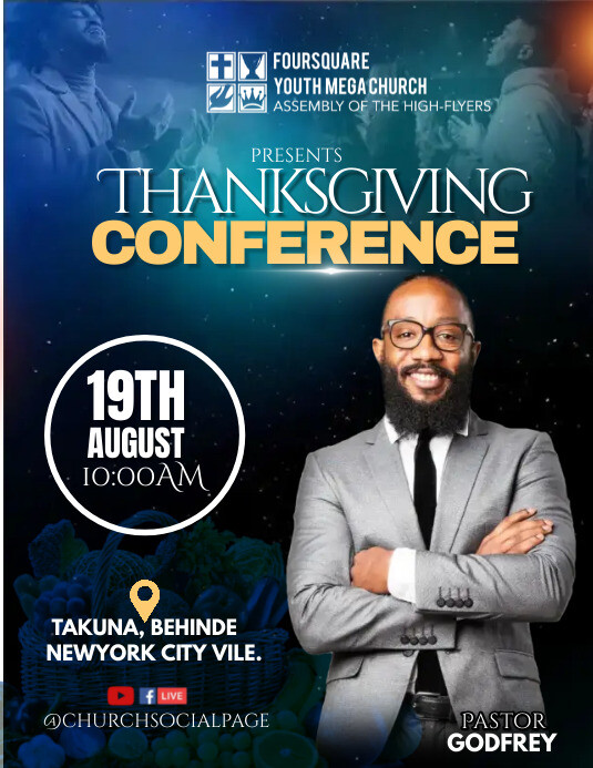 thanks giving flyer Template | PosterMyWall