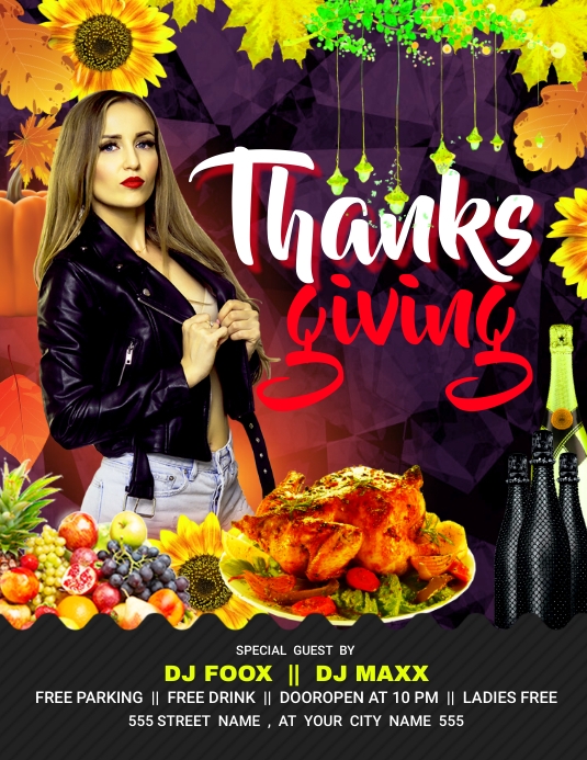 thanks giving flyer Template | PosterMyWall