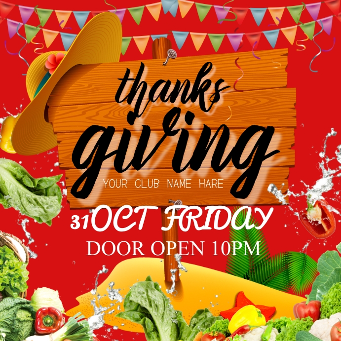 Thanks giving flyer Template | PosterMyWall