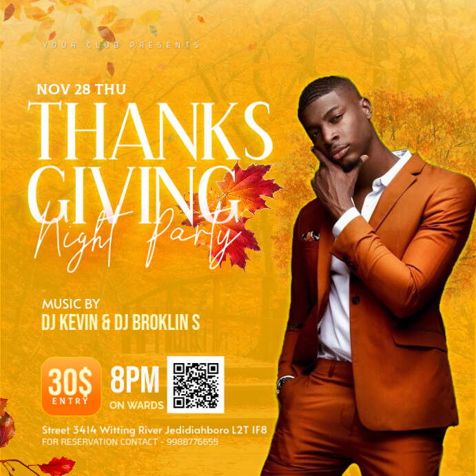 Copy of Thanks giving flyer | PosterMyWall
