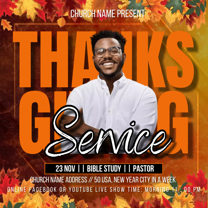 Thanks giving flyer Template | PosterMyWall