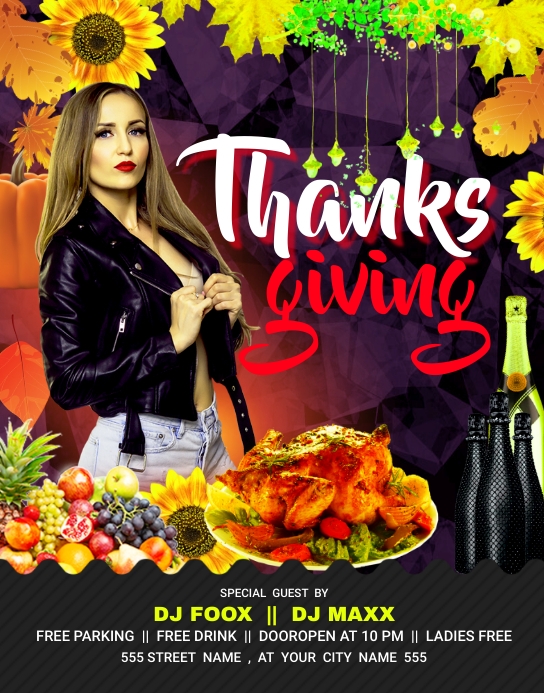 thanks giving flyer Template | PosterMyWall