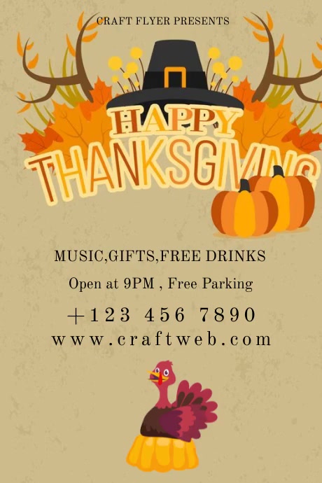 THANKS GIVING FLYER Template | PosterMyWall