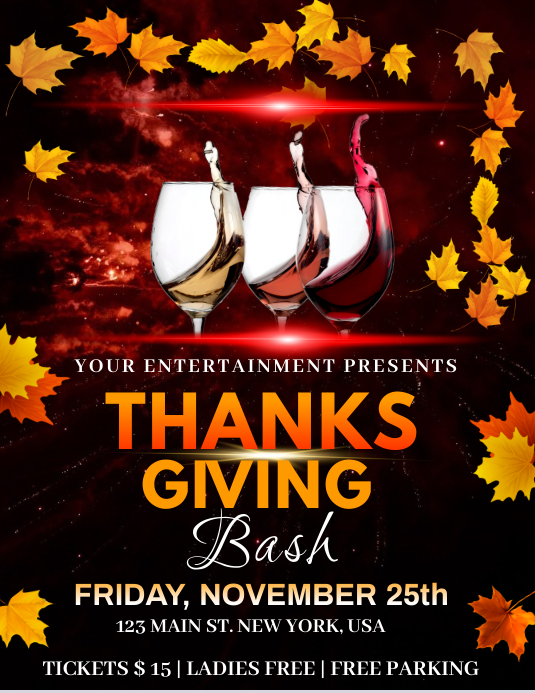 Thanks Giving Flyer Template | PosterMyWall