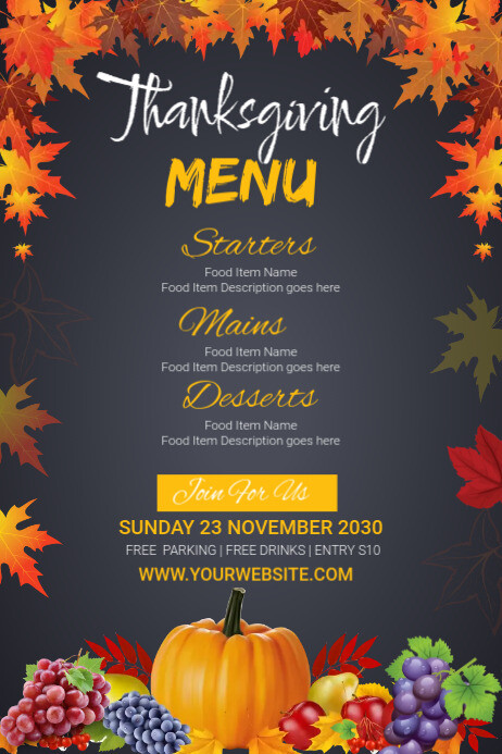 Plantilla de Gracias Dando Invitación Cartel | PosterMyWall