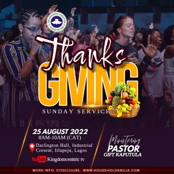 THANKS GIVING POSTER Template | PosterMyWall