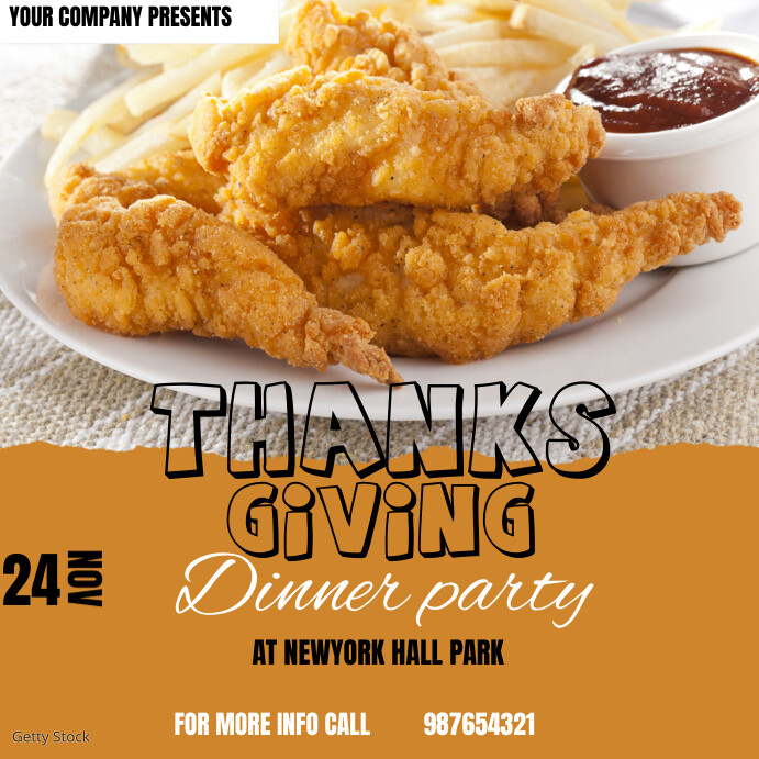 Thanks giving poster Template | PosterMyWall