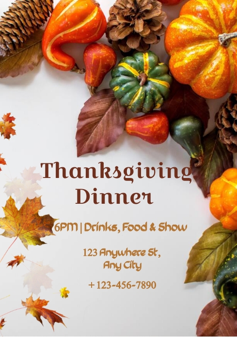 Thanks Giving Poster Template | PosterMyWall