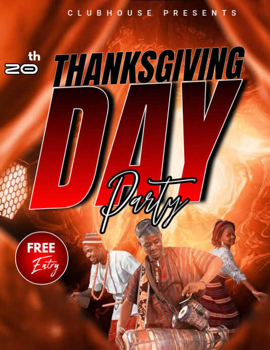 thanks giving posters Template | PosterMyWall