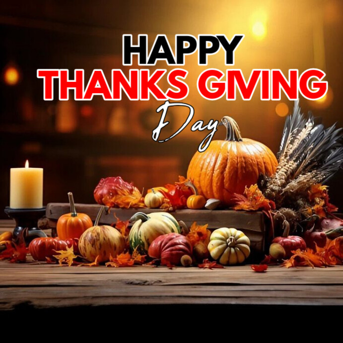 thanks giving posters Template | PosterMyWall