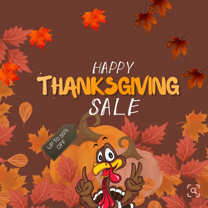 Thanks giving sale Template | PosterMyWall