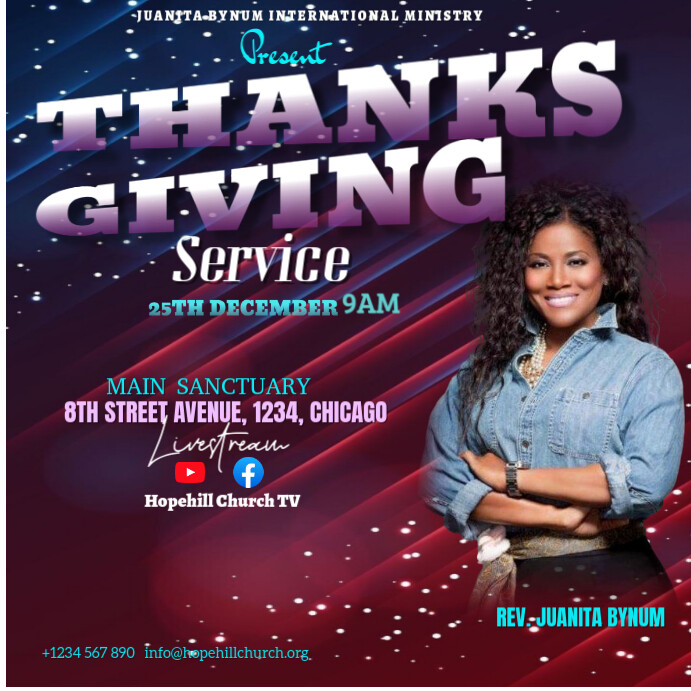 Copy of Thanks giving Service | PosterMyWall