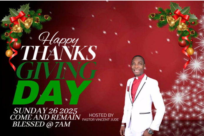 THANKS GIVING SERVICE Template | PosterMyWall