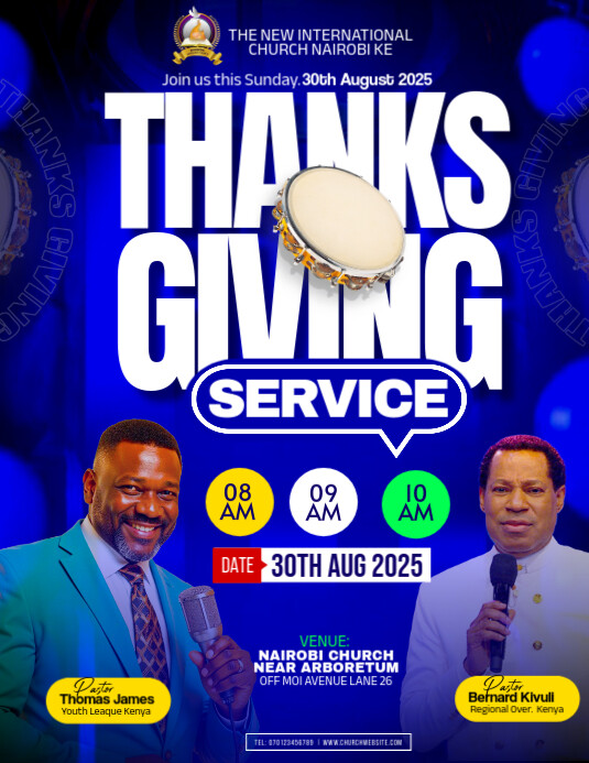 Copy of Thanks giving service | PosterMyWall