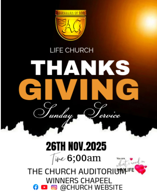 THANKS GIVING SERVICE Template | PosterMyWall