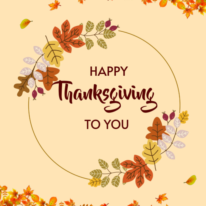 Thanks giving template 2024 | PosterMyWall
