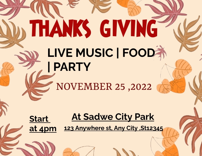 Thanks giving templates | PosterMyWall