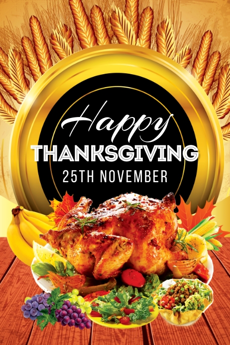 Thanks giving wishes Poster Template | PosterMyWall
