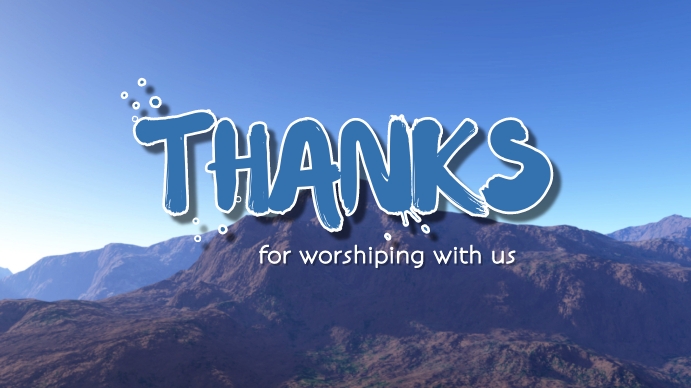 Copy of thanks mountain background | PosterMyWall