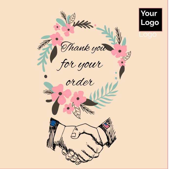 Plantilla de Thanks you for your order | PosterMyWall