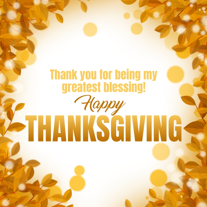 Thanksgiving, Greeting Card Template | PosterMyWall