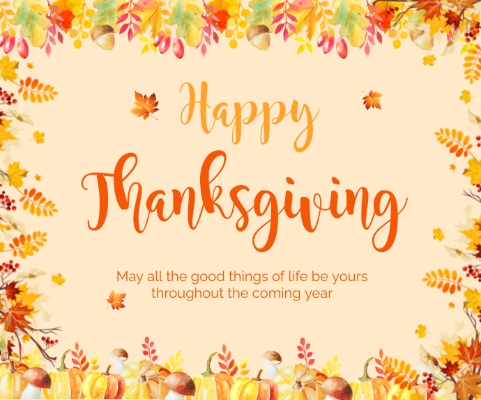 Copy of Thanksgiving (1) | PosterMyWall