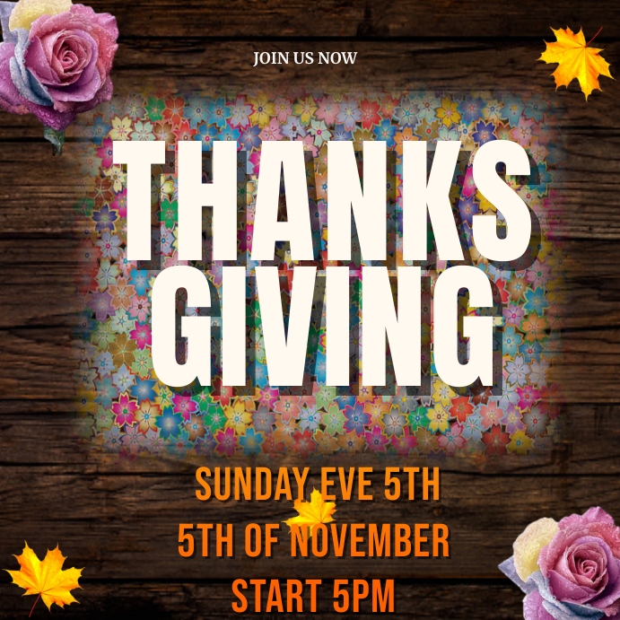 Copy of THANKSGIVING (1) | PosterMyWall
