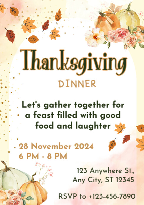 Copy of Thanksgiving Appreciation flyer | PosterMyWall