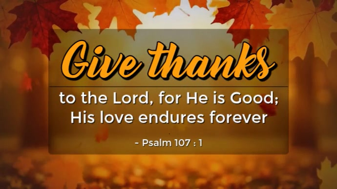 thanksgiving bible verse Template | PosterMyWall
