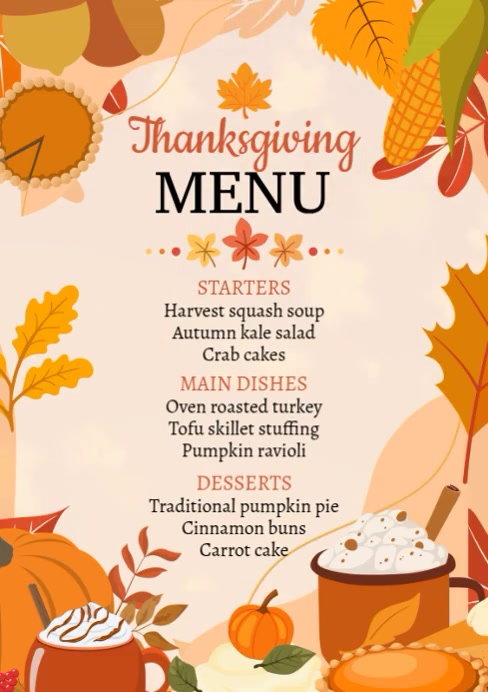 Thanksgiving Celebration Template | PosterMyWall