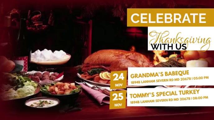 Copy of THANKSGIVING CELEBRATION | PosterMyWall