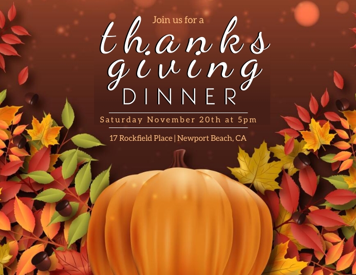 Thanksgiving CELEBRATION EVENT FLYER Template | PosterMyWall