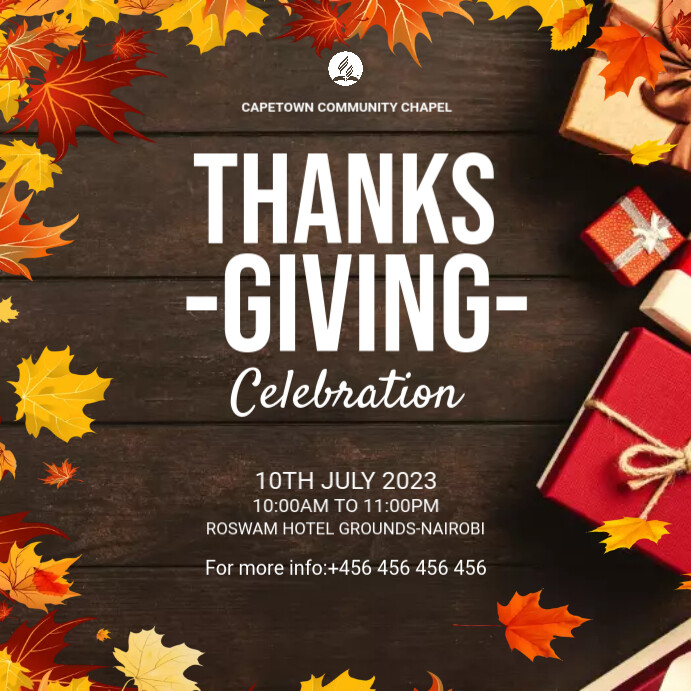 Plantilla de thanksgiving celebration flyer template | PosterMyWall