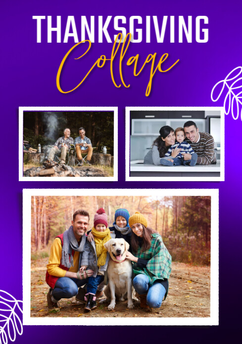 Thanksgiving collage Template | PosterMyWall