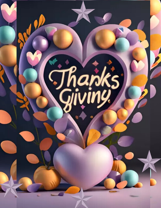 Copy of Thanksgiving Day design | PosterMyWall