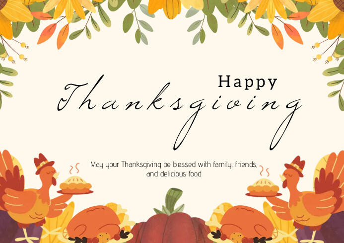 Thanksgiving Day Template | PosterMyWall