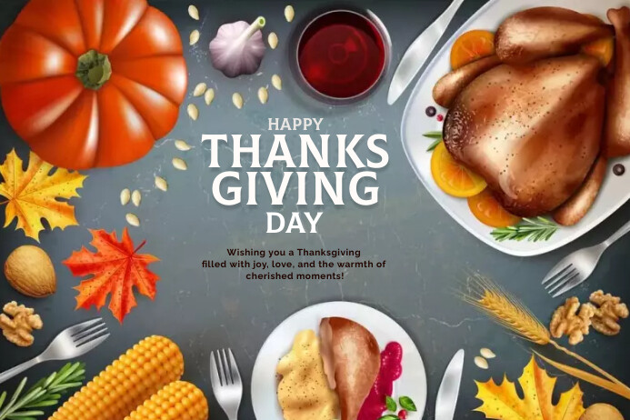 Plantilla de Thanksgiving Day | PosterMyWall
