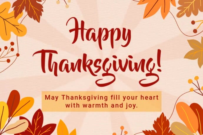 Copy of Thanksgiving Day Greeting Card | PosterMyWall