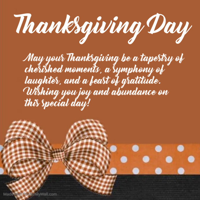 Thanksgiving day Instagram post Template | PosterMyWall