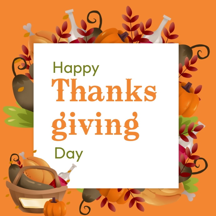 Thanksgiving day post Template | PosterMyWall