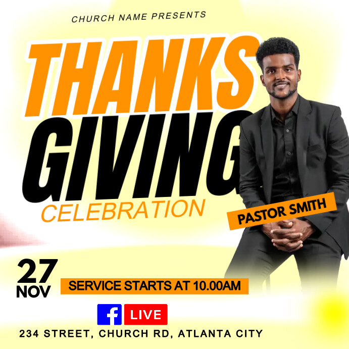 thanksgiving day post Template | PosterMyWall