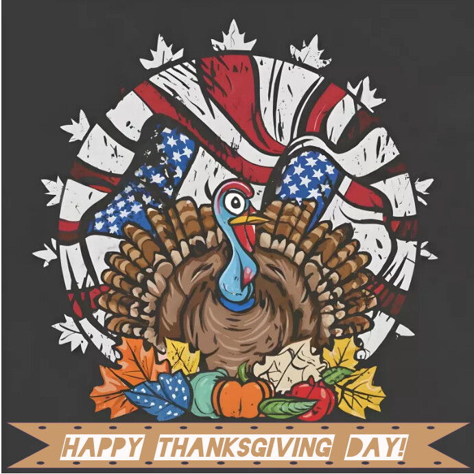 Plantilla de Thanksgiving day template | PosterMyWall