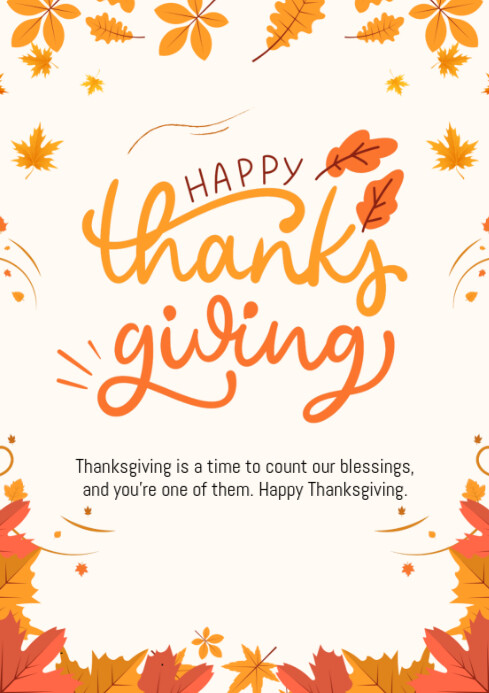 thanksgiving Template | PosterMyWall