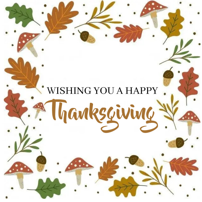 Plantilla de Thanksgiving | PosterMyWall