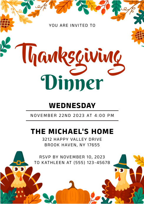 thanksgiving Template | PosterMyWall