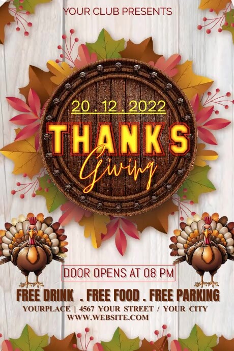 thanksgiving Template | PosterMyWall