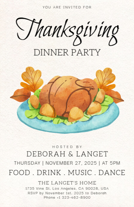 thanksgiving Template | PosterMyWall