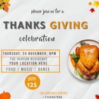 Thanksgiving Dinner Instagram Post Template | PosterMyWall