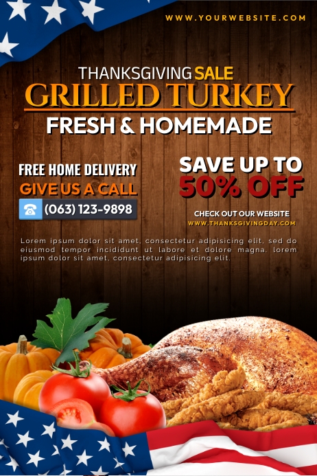 Thanksgiving Template | PosterMyWall